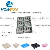 China PS Starch Disposable Lunch Box Mold Multi Station Thermoforming Mold Custom for sale