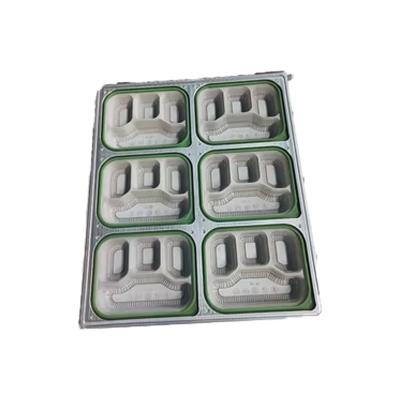 China Fully Automatic Three Station Vacuum Thermoforming Mold for PS Disposable Food Boxes for sale