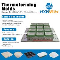 China Precision CNC Machined 12 Cavity Tooling for Square Thermoformed Plastic Tray Mold for sale