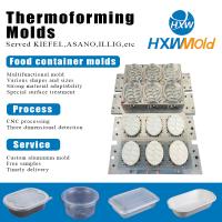 China Fully Automatic Mini Food Container Mold Vacuum Thermoforming Mould Preheater PET PP Sheet for sale