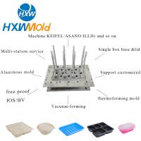 China 3 Station Aluminum Alloy Fast Food Container Mold Automatic Thermoforming Mold for sale