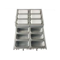 China Durable Rectangular Food Container Mold Heat Resistant Aluminium Vacuum Forming Mold for sale