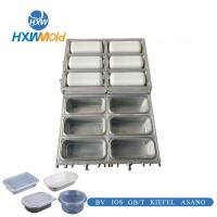 China Durable Rectangular Food Container Mold Heat Resistant Aluminium Vacuum Forming Mold for sale