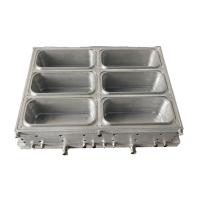 China High Precision Rectangular Food Container Mold CNC Processed For High Speed Production for sale