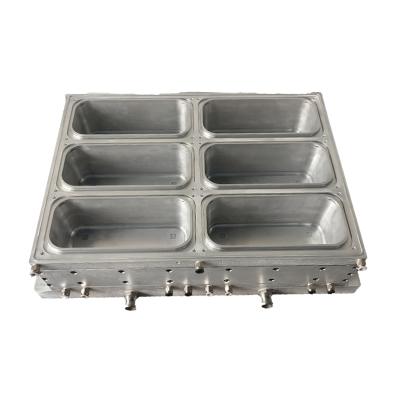 China High Precision Rectangular Food Container Mold CNC Processed For High Speed Production for sale
