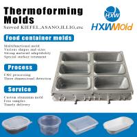 China High Precision Rectangular Food Container Mold CNC Processed For High Speed Production for sale