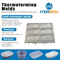 China Thermoforming Mold for Rectangular Food Trays with Rapid Cooling Consistent Wall Thickness for sale