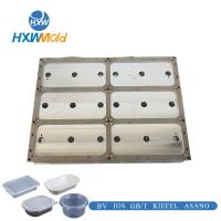 China Rectangular Disposable Food Container Mold Meal Tray Thermoforming Mold for sale