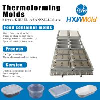 China Rectangular Lunch Box Base Vacuum Forming Mold Uniform Thickness Fast Cycle Time for sale