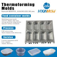 China Disposable Plastic Food Container Mold Multi Cavity Station Aluminum Thermoforming Mould for sale