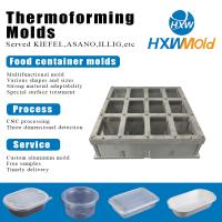 China CNC Aluminum Square Food Container Bottom Mold PET Sheet Mold Customized for sale