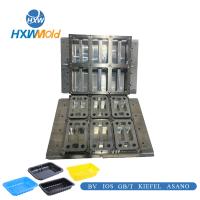 China High Speed Multi Cavity Clamshell Lid Mold for 500ml 750ml 1000ml PP Takeaway Food Boxes for sale
