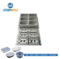 China Aluminum Fast Food Rectangle Container Mold 6 Cavities CNC Quick Service Packaging Mold for sale