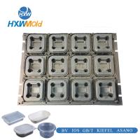 China Rectangular PP / PET Food Container Mold 6 Cavities Aluminum Mold Multi Station for sale