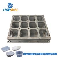 China Rectangular PP / PET Food Container Mold 6 Cavities Aluminum Mold Multi Station for sale