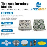 China Plastic Fruits Clamshell Packages Box Lid Coffee Cup Lid Thermoforming Forming Making Moulds for sale