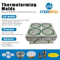China Aluminum CNC Vacuum Forming Lid Mold One Time Food Dish Production Line for Foods Soup for sale