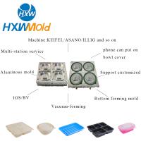 China Custom CNC Aluminum Thermoforming Mold for Food Packaging Tray Cup Lid Container Punching Cutting for sale