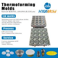 China CNC Thermoforming Vacuum Forming Mould for PET PS PP Aluminium Food Container Box Cake Lid for sale