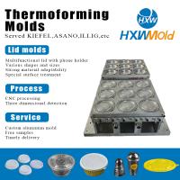 China Disposable Plastic Blister Packaging Thermoforming Mold for Coffee Tea Lid Food Container for sale