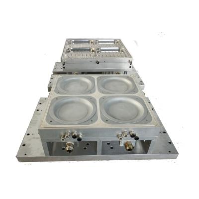 China Custom Multi station Thermoforming Mold Corn Starch Plate Dish Mold for sale