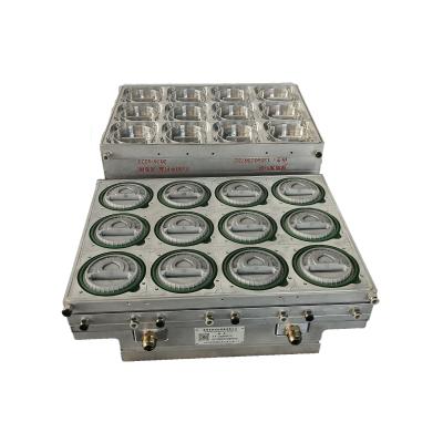 China Vacuum Thermoforming Tool for Rigid Square Plastic Lids with Reinforced Edge Structure for sale