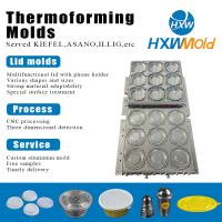 China High Precision CNC Aluminum Thermoforming Mold for Plastic Lid Vacuum Packaging for sale