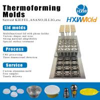 China Fully Automatic Four Station PS Thermoforming Plastic Mold for Seedling Tray Food Tray Lid for sale