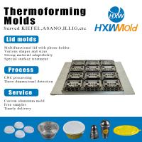 China Fully Automatic 4 Station PS Thermoforming Mold for Seedling Tray Food Tray Lid Aluminum Tooling for sale