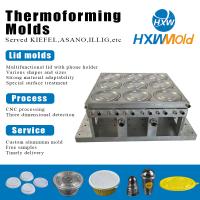 China Durable Vacuum Thermoforming Mold for 180mm Round Food Lids with High Accuracy Fast Cycle for sale