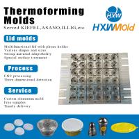 China Custom Plastic Cup Lid Thermoforming Mold for Bubble Tea Coffee Takeaway Packaging for sale