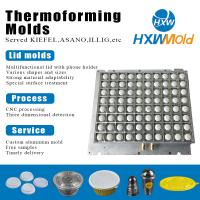 China 3 Station Fast Food Box Lids Mold Thermoforming For CNC Aluminum Blister Tooling for sale