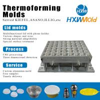 China Precision Durable Steel Multi Cavity Thermoforming Round Lid Mold for PET PP PS Food Containers for sale