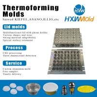 China High Output Thermoforming Round Lid Mould Multi Cavity Fast Food Packaging Mould for sale