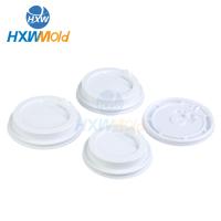 China Disposable Coffee Cup Lid Aluminum Thermoforming Mold with Straw Slot Custom Logo OEM Service for sale