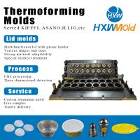 China Custom Thermoforming Mold for 95mm Plastic Dome Cup Lids Compatible with Asano Machines for sale