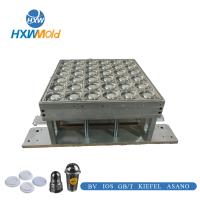 China Custom 3 Station PP PS Cup Lid Thermoforming Mold for Smoothie Milkshake Container Packaging for sale