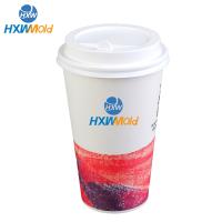 China Custom 3 Station PP PS Cup Lid Thermoforming Mold for Smoothie Milkshake Container Packaging for sale