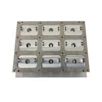 China Durable 9 Cavity Aluminum Mold CNC Polished 0.02-0.05mm Tolerance for Rectangular Food Grade Lid for sale