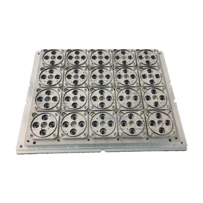 China 25-Cavity CNC Aluminum High-Yield Food Container Thermoforming Mold for PP PET Packaging for sale