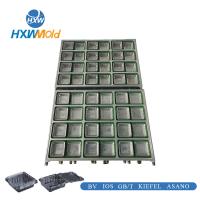 China CNC-Machined Multi-Cavity Rectangular Fruit Tray Thermoforming Mould with Matched Cutting Plates for sale
