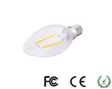 China High Luminous 3000k 110v Candle Filament Bulb Eco - Friendly for sale