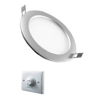 China Bright Round LED Panel Lights 4 Inch Thin Aluminium For Indoor for sale