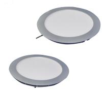 China Embedded Ceiling Led Flat Panel Light Cold White 12W 120 Degree Beam Angle for sale