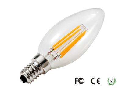 China Customized 4w C35 Led Filament Candle Bulb 2700-3200k Epistar Chip for sale
