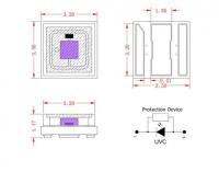 China 254nm 265nm 275nm UVC LED Diode 3535 Chips For Medical Equipment for sale