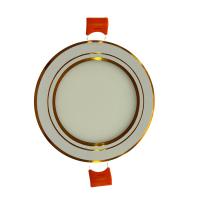 China Gold Border LED Slim Downlight 720LM 200° Beam Angle Φ120×H10mm 3000K for sale