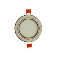 China Gold Border LED Slim Downlight 720LM 200° Beam Angle Φ120×H10mm 3000K for sale
