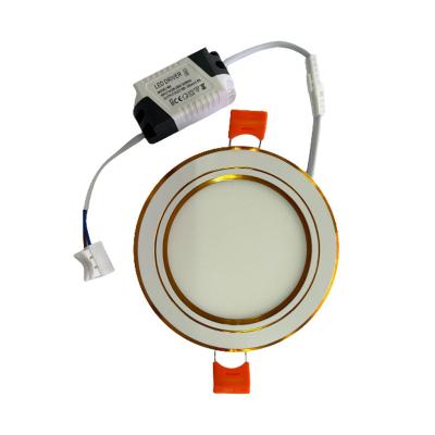 China 220V 9W Led Slim Downlight 6000K With Gold Border For Vietnam for sale