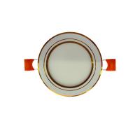 China 220V 9W Led Slim Downlight 6000K With Gold Border For Vietnam for sale